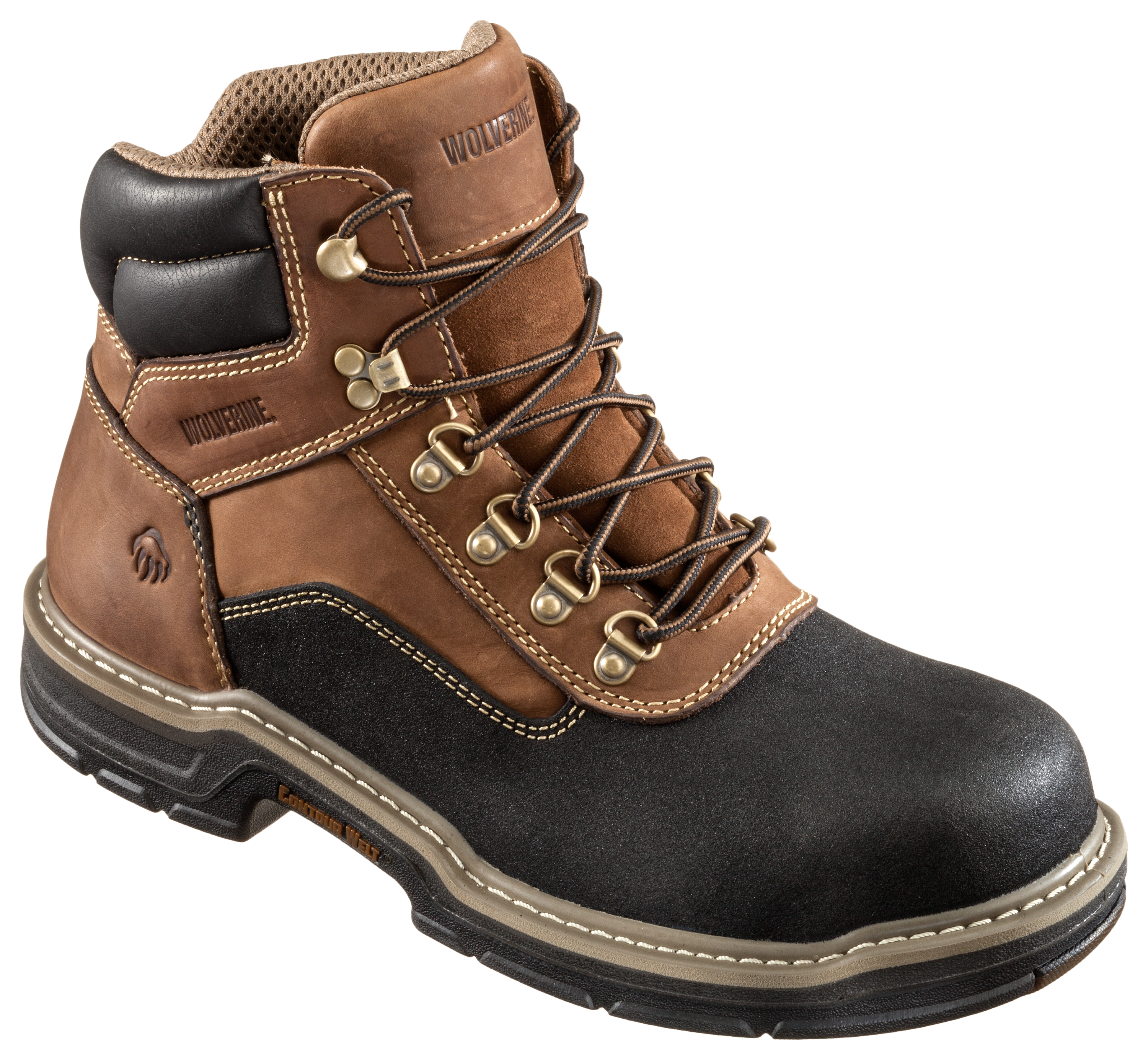 Wolverine Corsair 6'' Waterproof Safety Toe Work Boots for Men - Brown ...